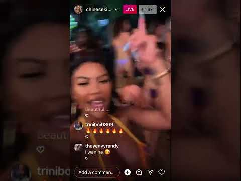 Chinese Kitty IG live pool party