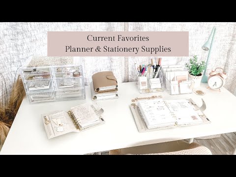 Current Favorites Planner and Stationery Supplies - YouTube