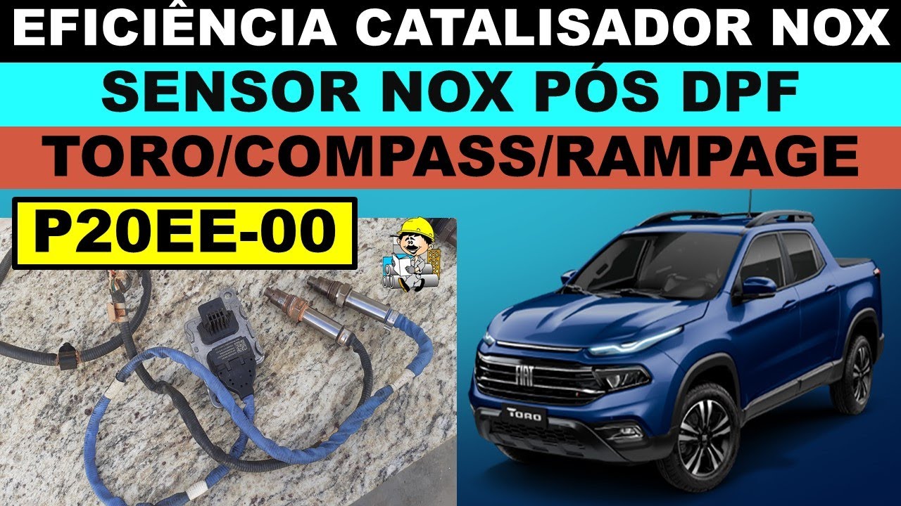 P20EE-00 Fiat Toro diesel sensor NOX Compass TD350 motor com arla32 ...