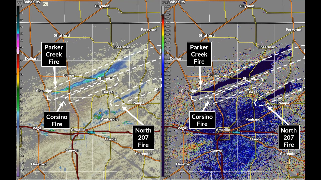 Radar Detection of Smoke from Wildfires on December 15th, 2021 - YouTube