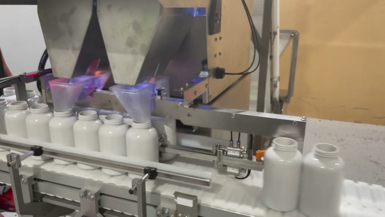 Dual chute counting system, 180 Count 750cc - YouTube