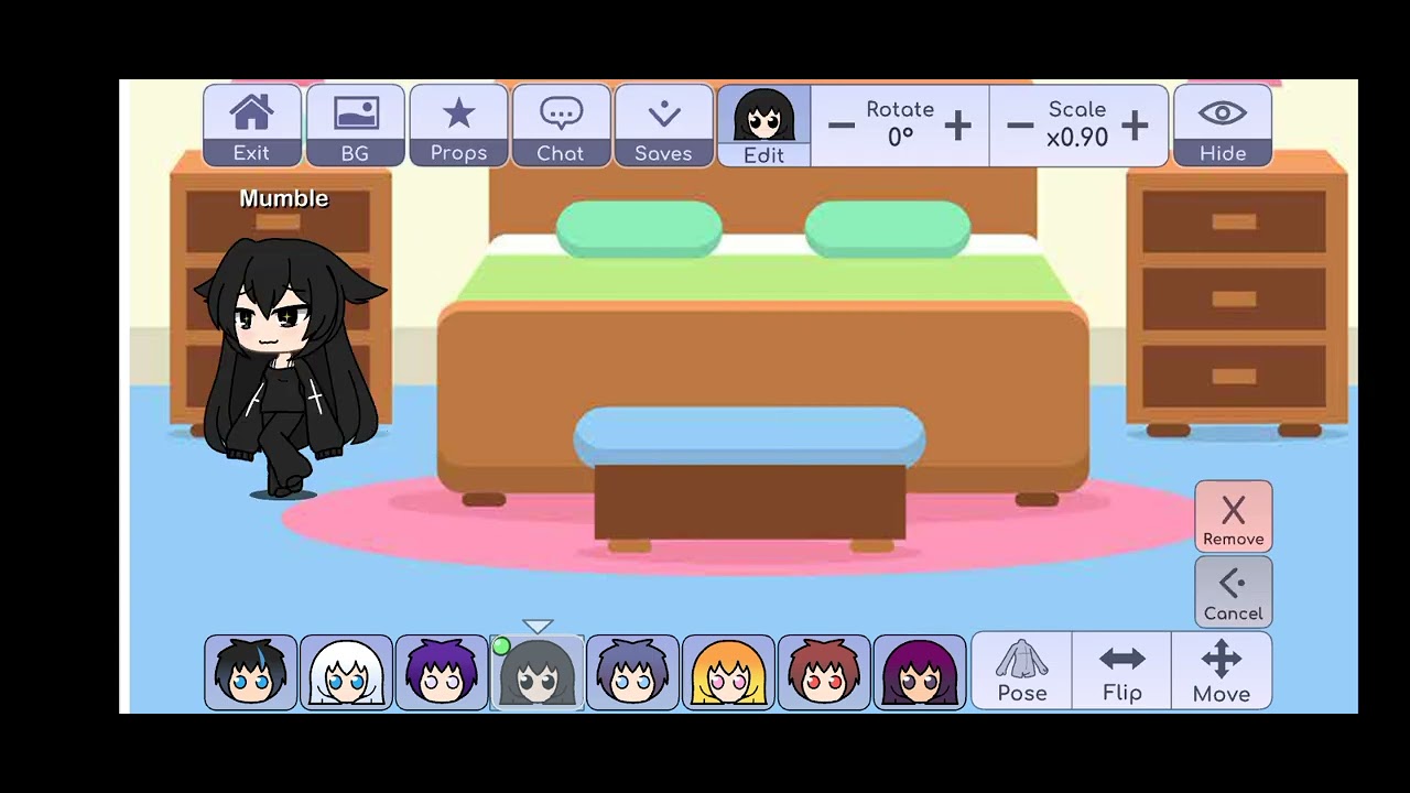 My first animation also I meant to say first part #gacha life story ...