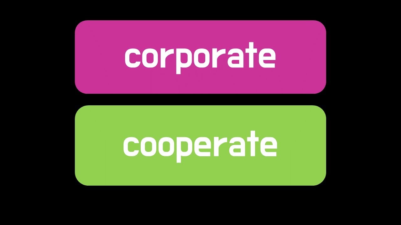 헷갈리는 어휘 corporate vs cooperate - YouTube