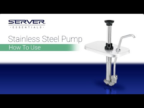 Server Stainless Steel Pump - How To Use - YouTube