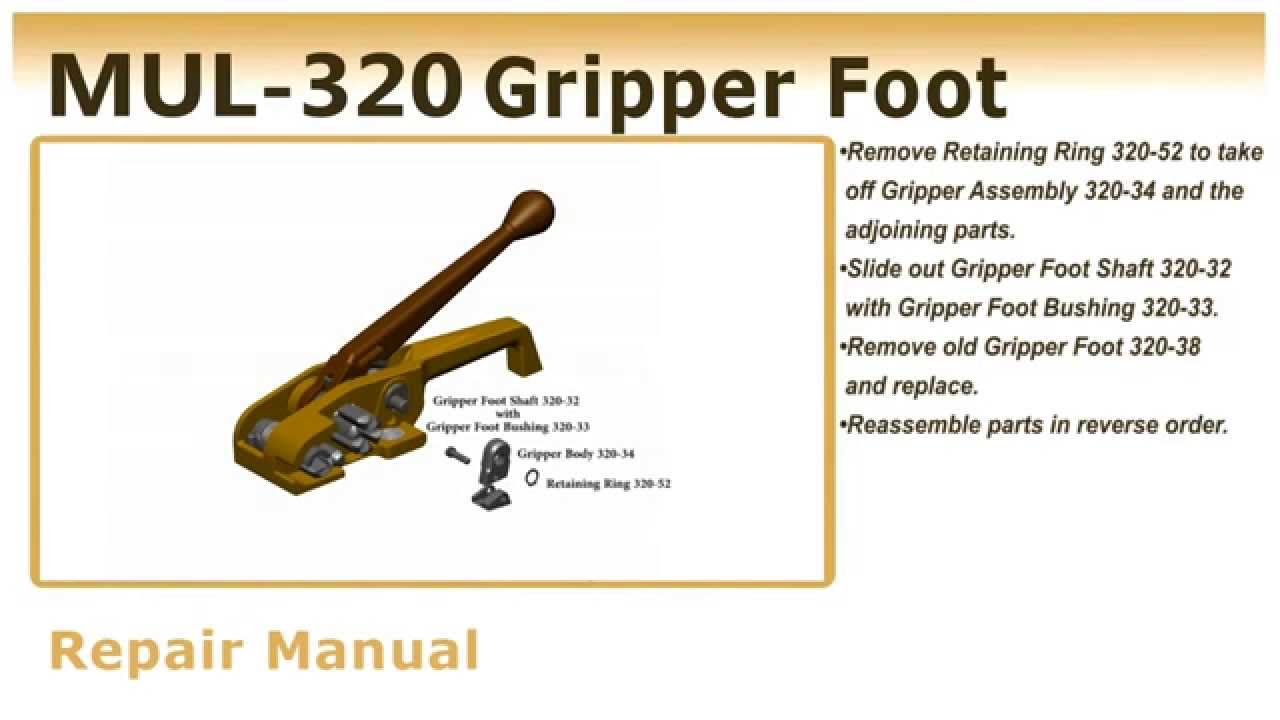 How to change Gripper Foot on MUL-320 - YouTube
