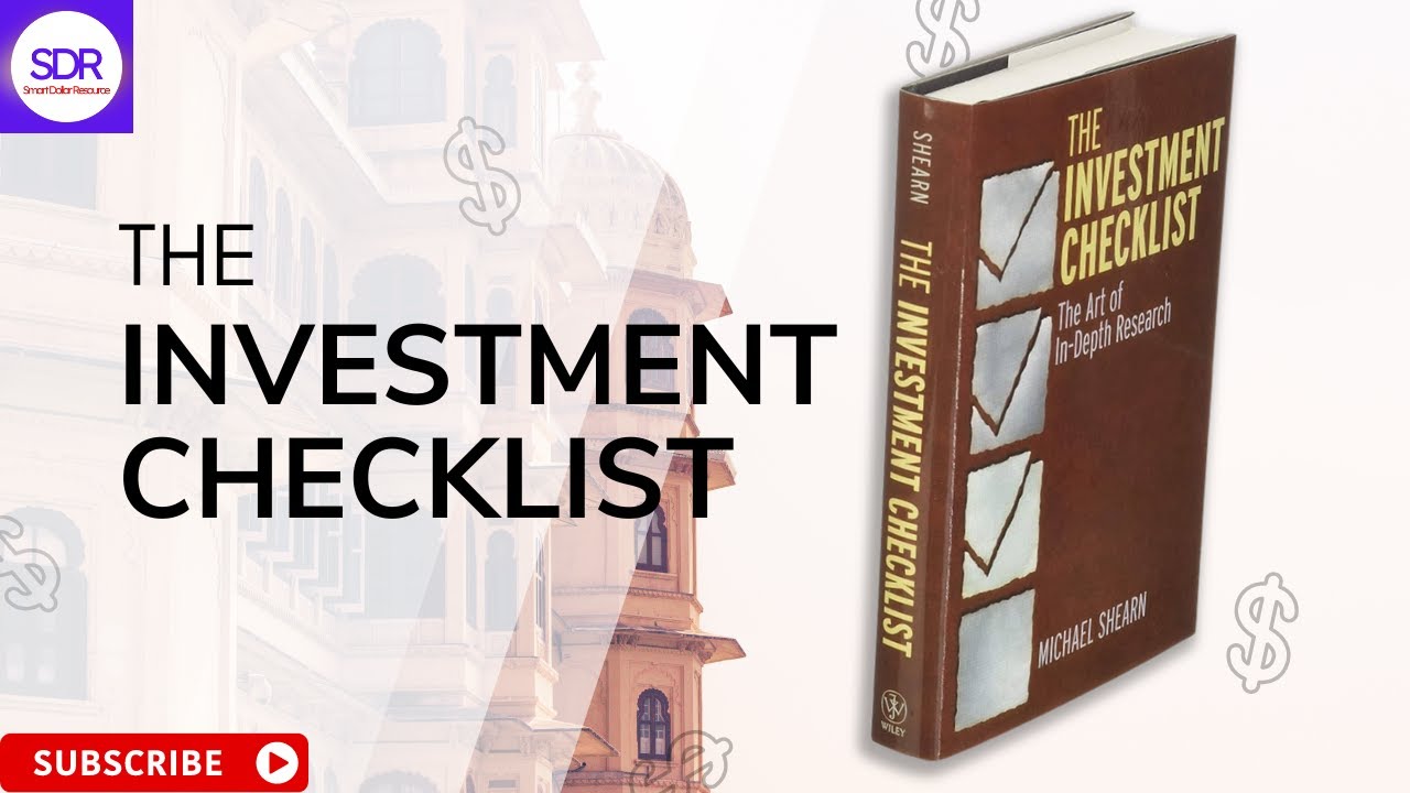 The Investment Checklist, What Is It About? - YouTube