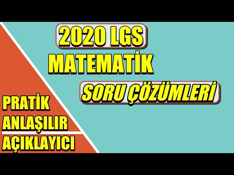 2020 LGS Matematik Soru Çözümleri