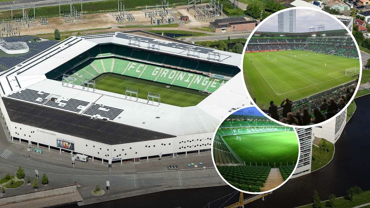 Beautiful FC Groningen Stadium - Euroborg - YouTube
