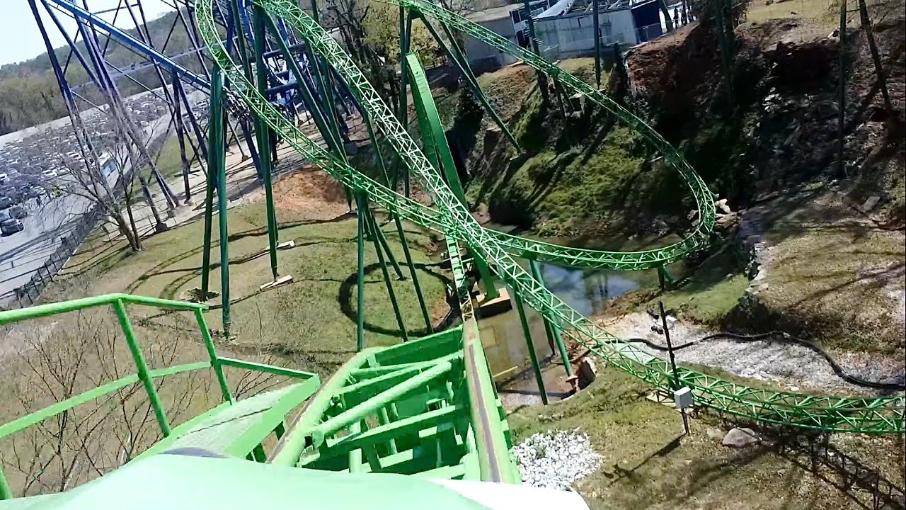 Riddler Mindbender Front Seat POV 2025 FULL HD Six Flags Over Georgia ...