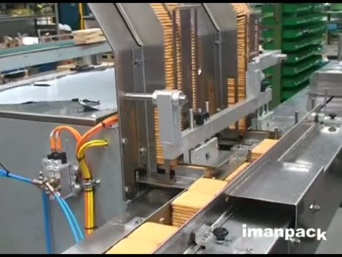Biscuits packaging - Servoflex HFFS + Special automatic feeder (by ...