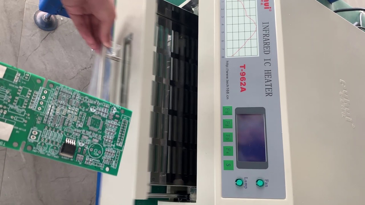 Exhaust Benchtop Reflow Oven Ergonomic Automatically - YouTube