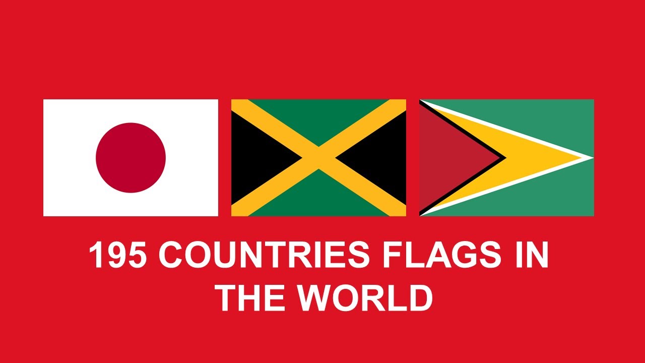 195 Countries flags in the world - YouTube