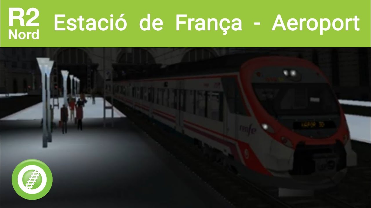 Hacemos la línea R2 Nord de Rodalies entre Estació de França y Aeroport ...