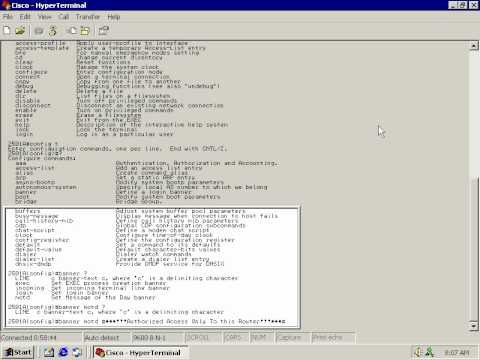 CCNA - Configuring The MOTD Banner.avi - YouTube