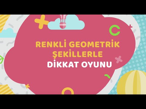 Renkli Geometrik Şekillerle Dikkat Oyunu | Attention Game for Teaching Colors & Shapes 👨‍👩‍👧‍👦🟥🟨🟩🟦🟪
