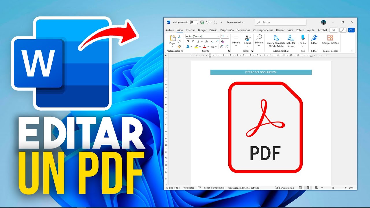 Como EDITAR un PDF en Word (Guia Completa!) - Como EDITAR ARCHIVO PDF ...