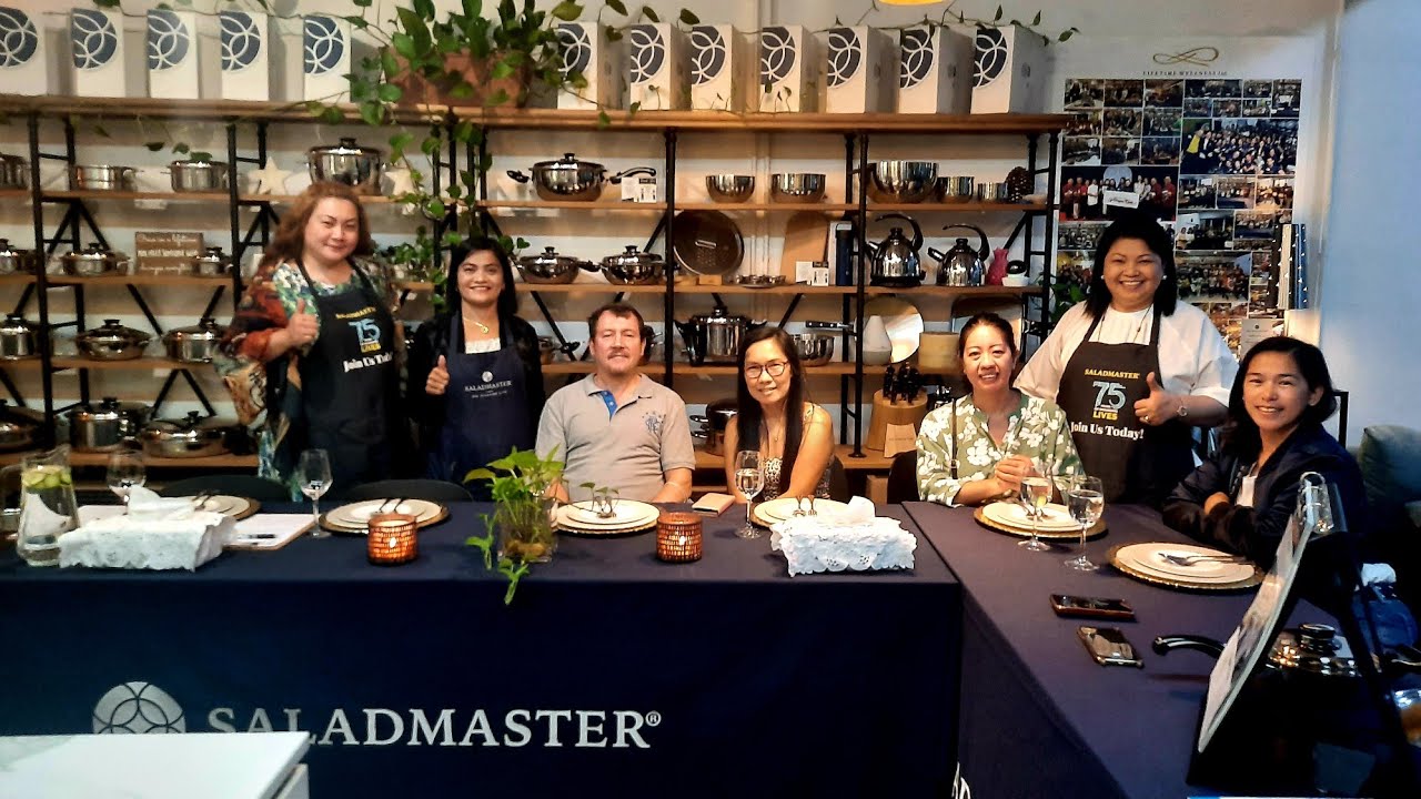 SALADMASTER presentation and Dinner at the same time | Cherry gil - YouTube