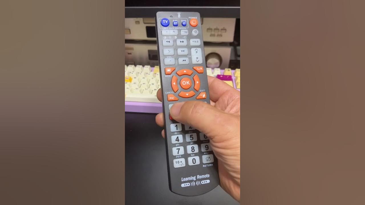 인켈 rx-878 학습 리모컨 테스트 - YouTube