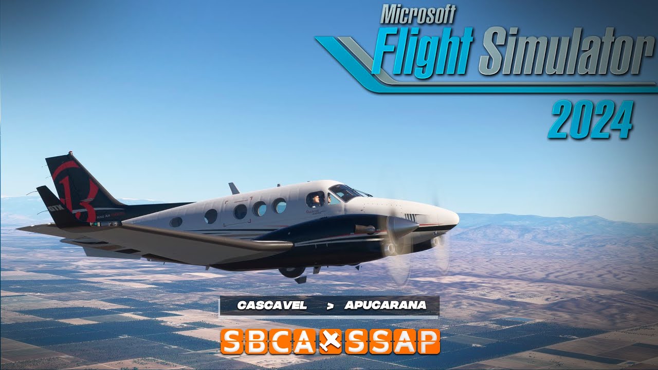 Flight Simulator 2024 _ IVAO_ 🛩 Cascavel/PR _ Apucarana/PR _ King Air ...