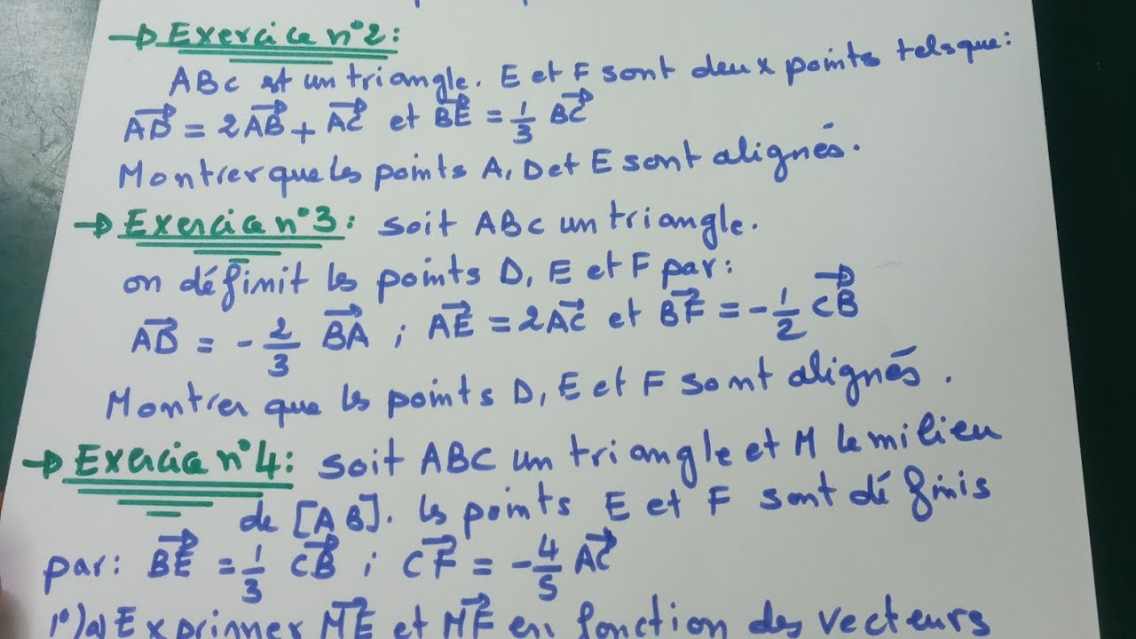 translation et vecteurs : - YouTube