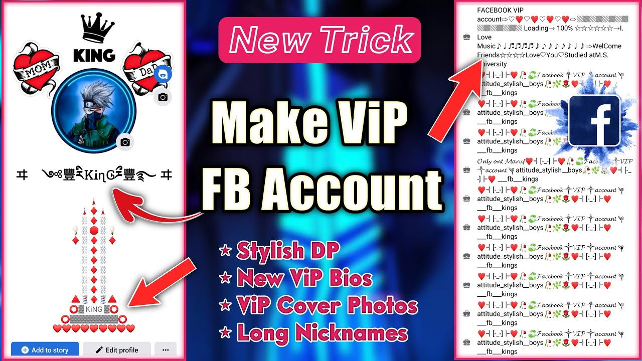 ViP FACEBOOK ACCOUNT - How to Make Vip Facebook Profile | King TECH ...