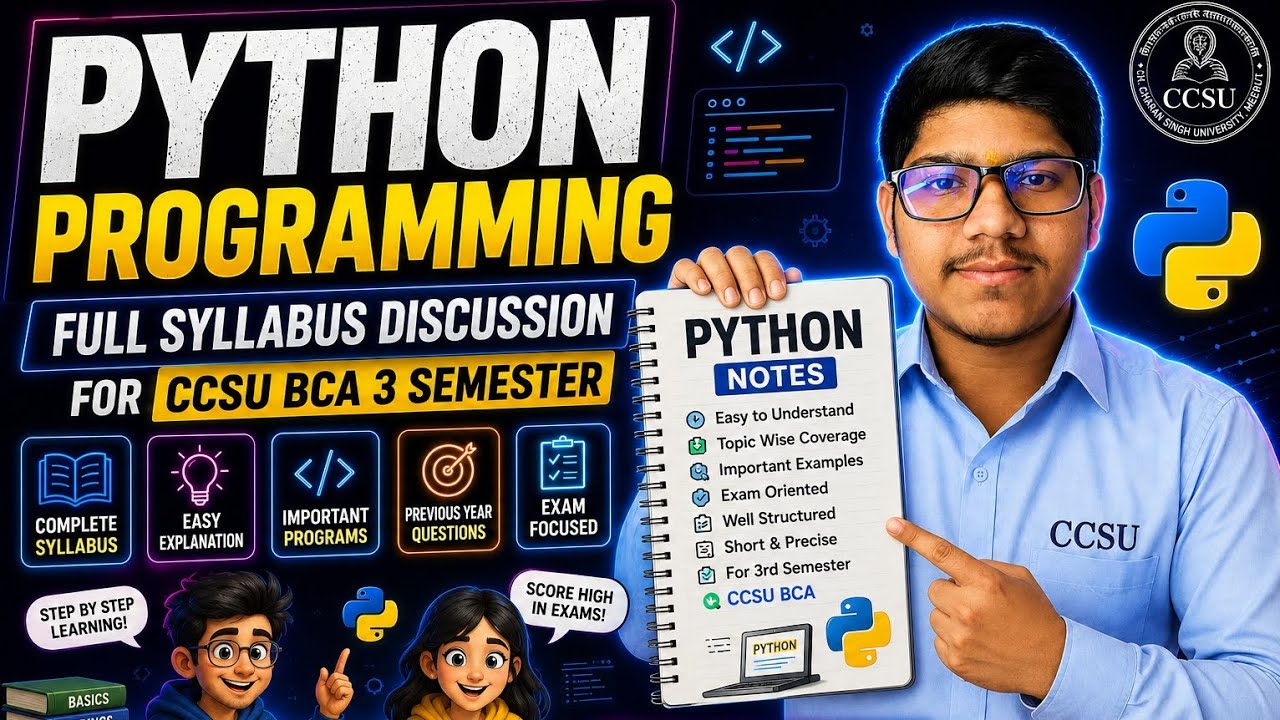 CCSU BCA 3rd Semester Python Programming Syllabus Discussion🔥 - YouTube