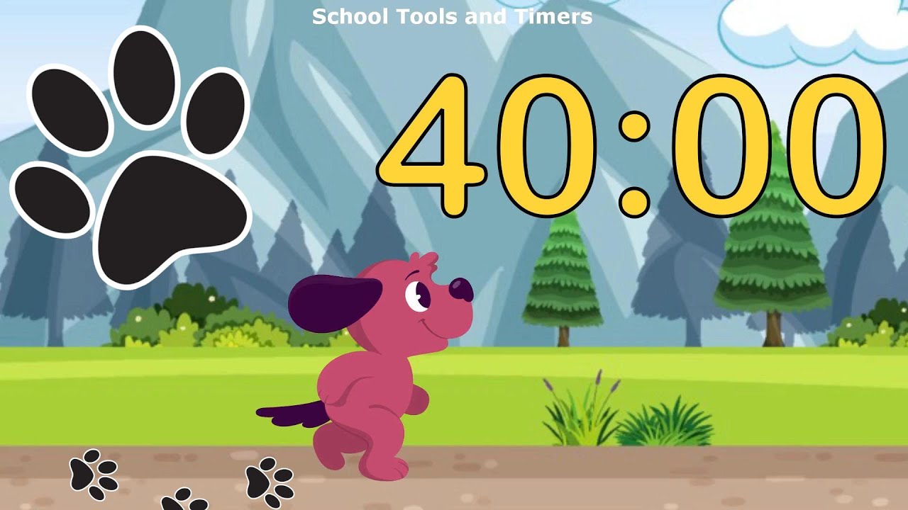 40 Minute Countdown Timer - Happy Puppy! 🐶🐾 - YouTube