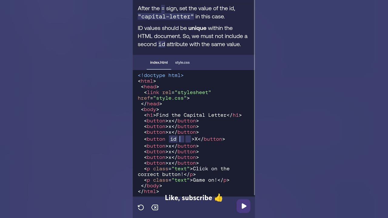 Day 34 Learn How To Set The Value Of Id Selector In Htmlcss Coding Webcoding Programming