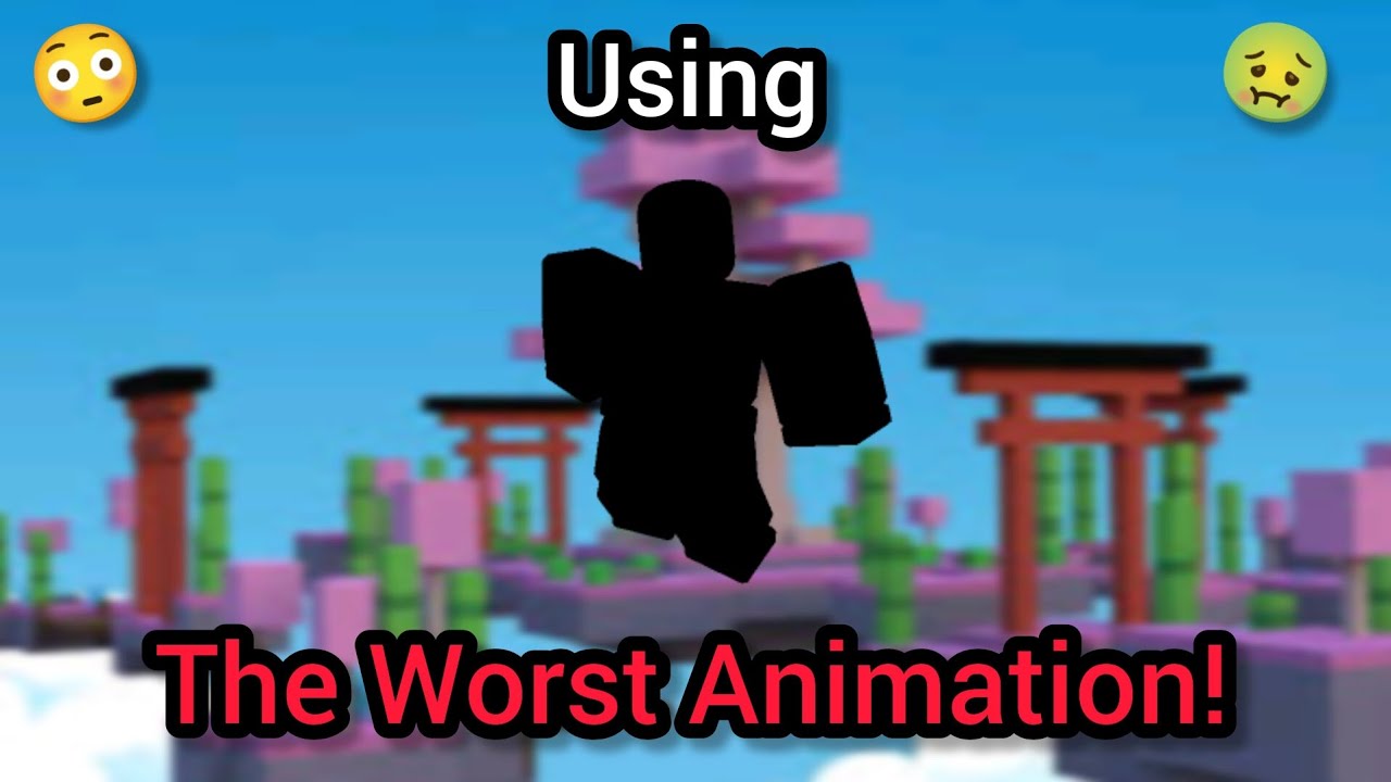 Using The Worst Animation In Roblox Bedwars!🤢 - YouTube