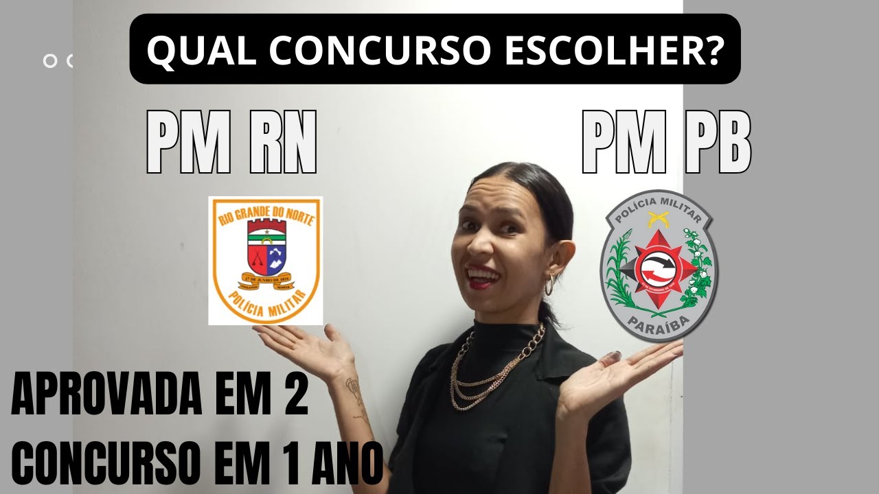 QUAL CONCURSO FICAR PMPB OU PMRN #concurso - YouTube