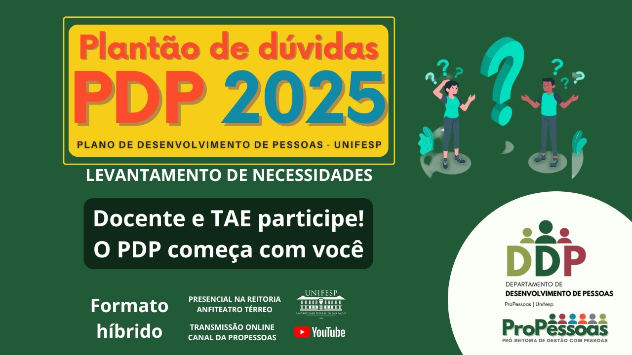 Plantão de dúvidas - PDP 2025 - YouTube