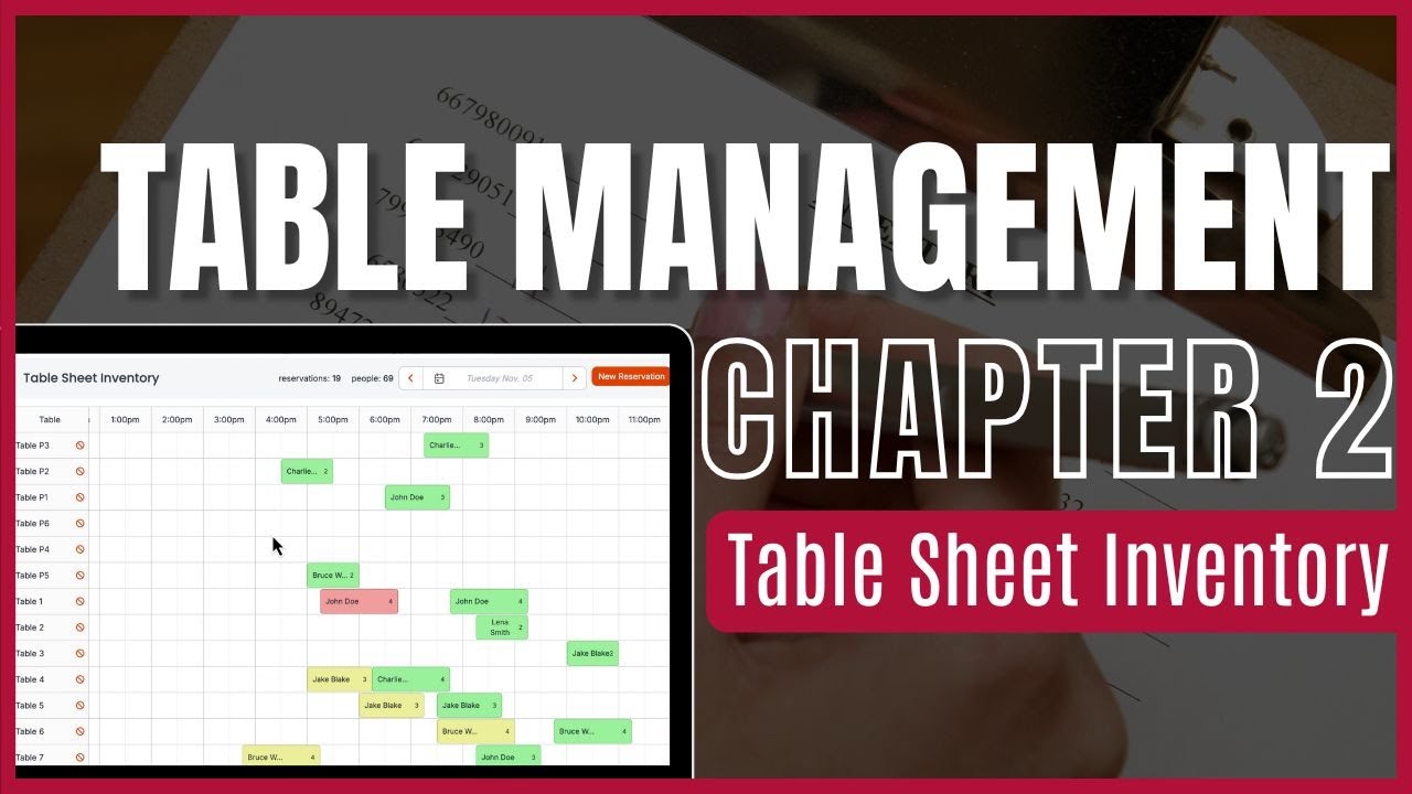 Table Management Step 2 - Table Sheet Inventory - YouTube