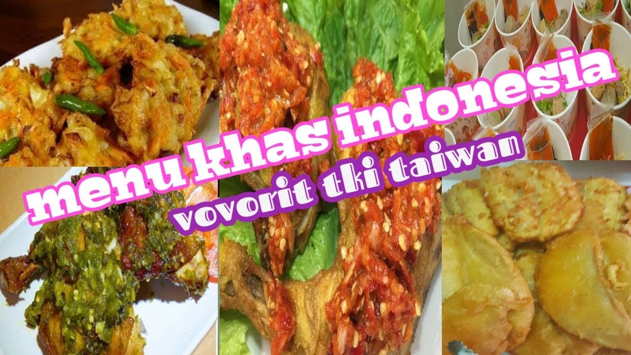 Menu makanan di hari jum'at khas indonesia di taiwan - YouTube