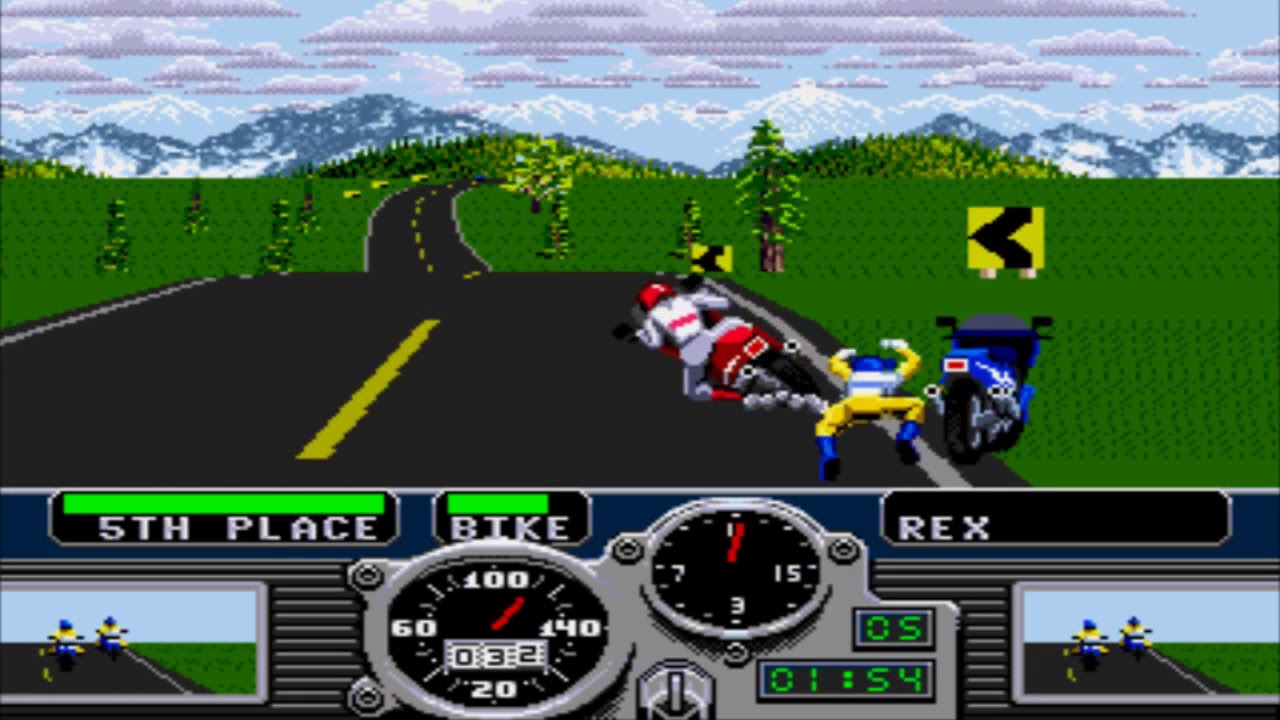 Road Rash | Mega Drive | Retro Games - YouTube