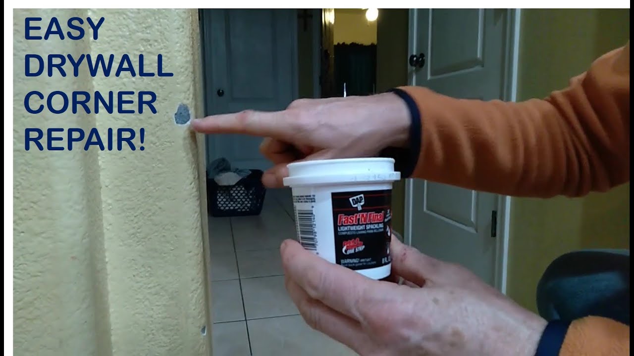 EASY DIY: REPAIR Drywall Corners QUICKLY, EASILY and INEXPENSIVELY ...