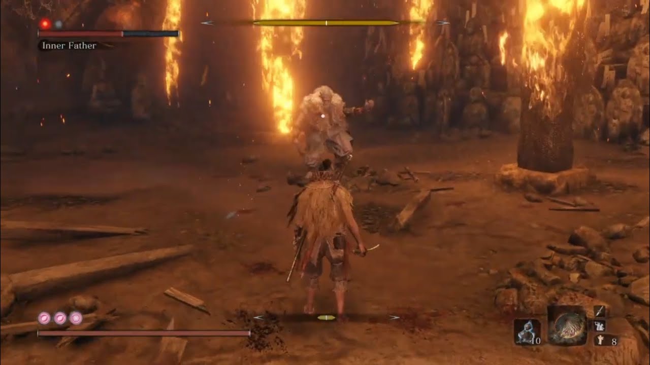 Inner Father Boss Fight (no damage) | Sekiro Shadows Die Twice - YouTube