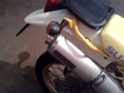 Suzuki DR 350 WRP Exhaust - YouTube