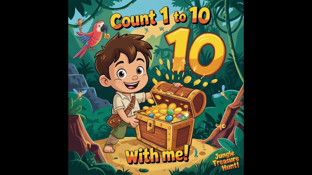 . "Let's Count 1 to 10! Jungle Treasure Hunt | Number Adventure for ...