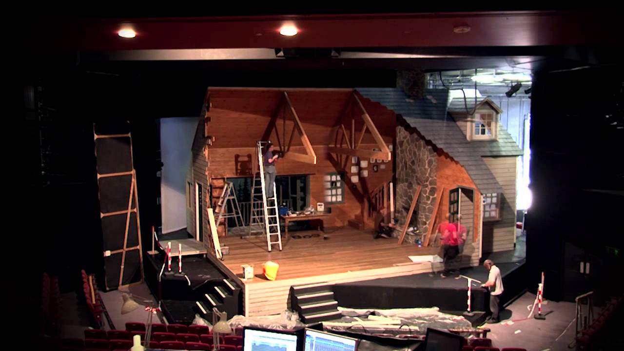 Set construction of On Golden Pond - YouTube
