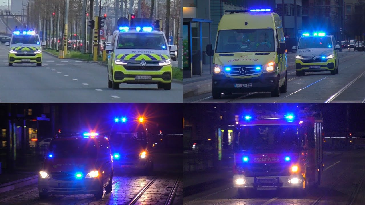 Verschillende hulpdiensten met spoed naar en van meldingen in Antwerpen ...