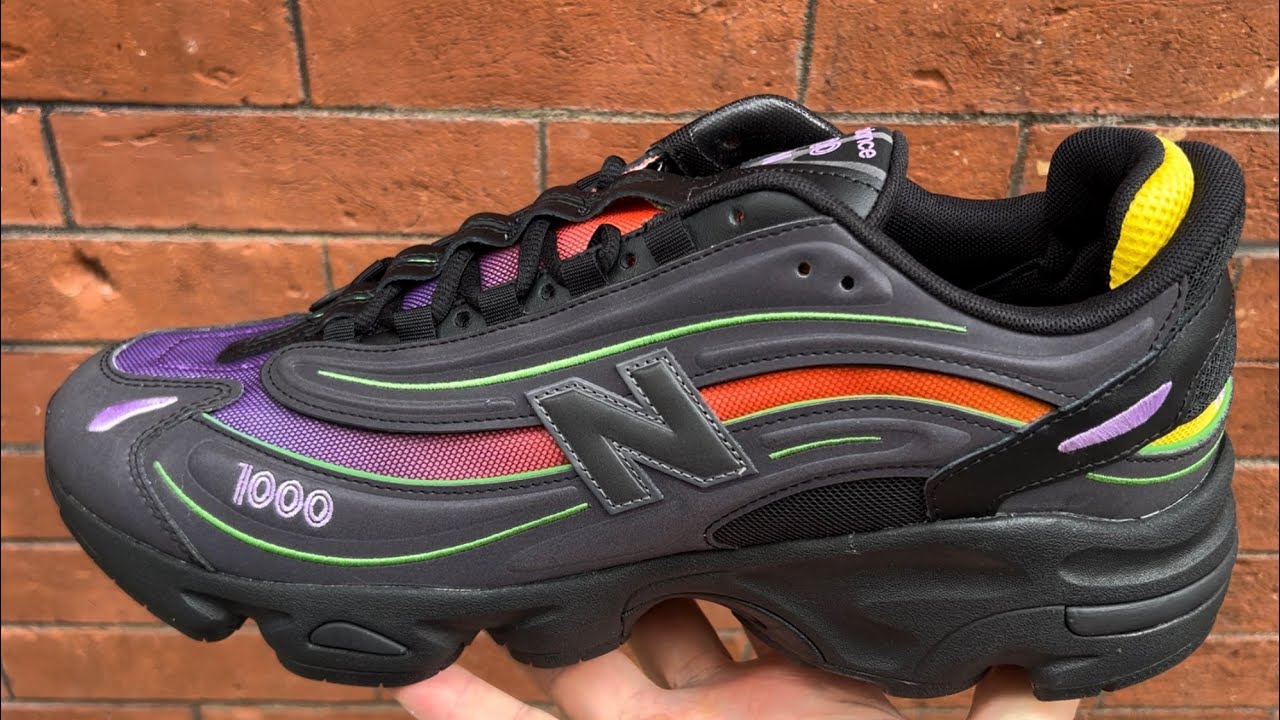 New Balance 1000 Reflective Black Multcolor Shoes - YouTube