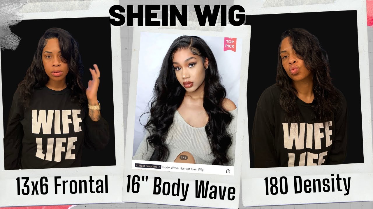 Shein Wig | Body Wave Human Hair | 13x6 Frontal | 180 Density | 16inch ...