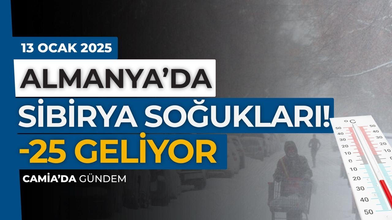 Almanya’da Sibirya Soğukları! -25 Geliyor - 13 Ocak 2025 - YouTube