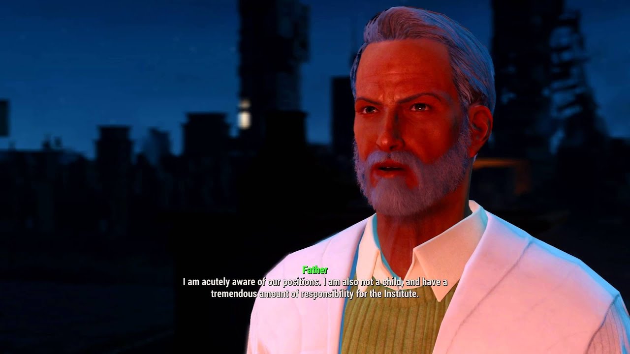 Fallout 4 - Shaun banishes his father after he let the synths go free ...