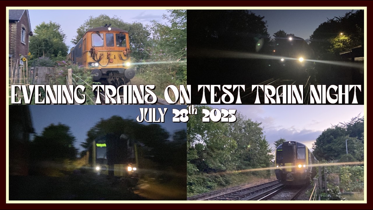 WonterRail - Evening Trains on Network Rail PLPR Test Train Night July ...