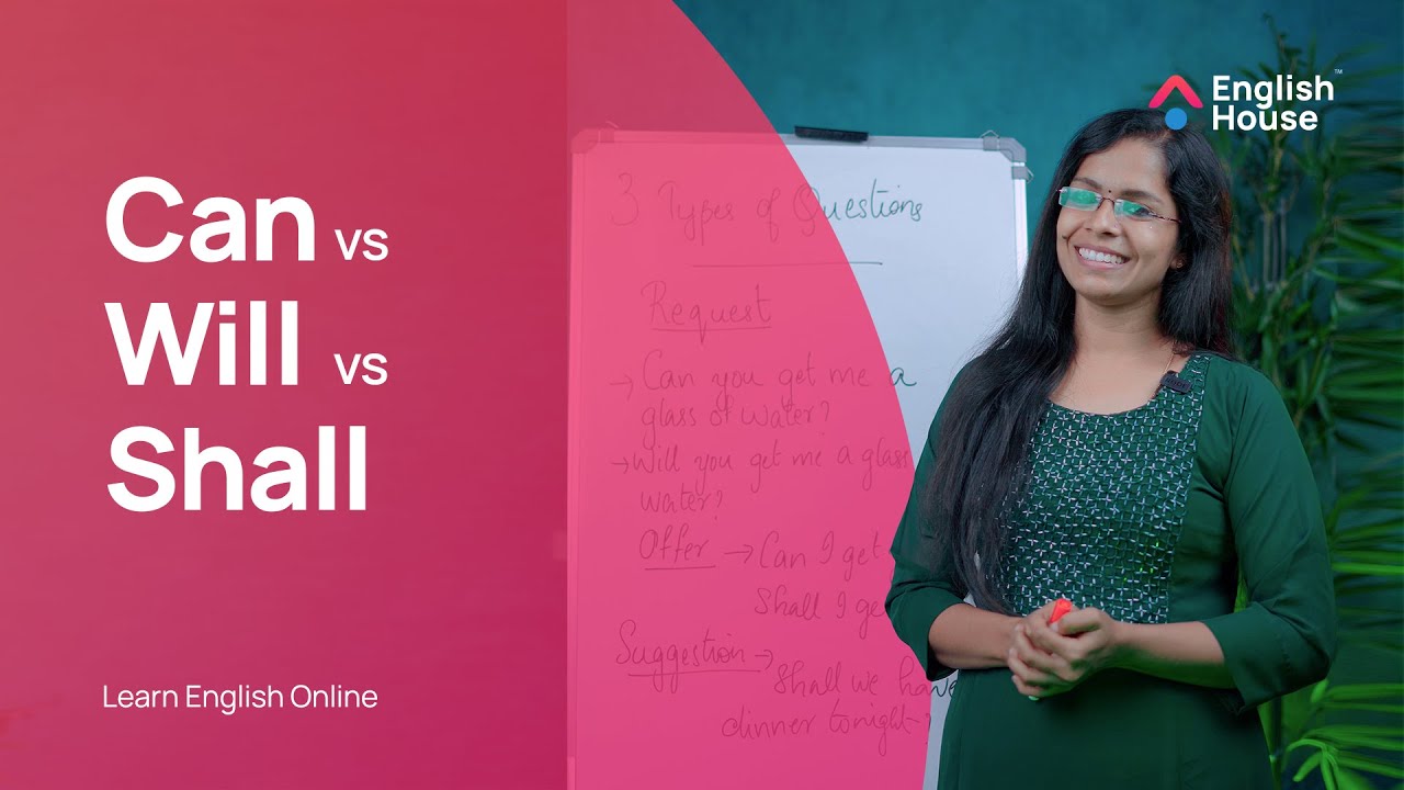 Can vs Will vs Shall | English House - YouTube