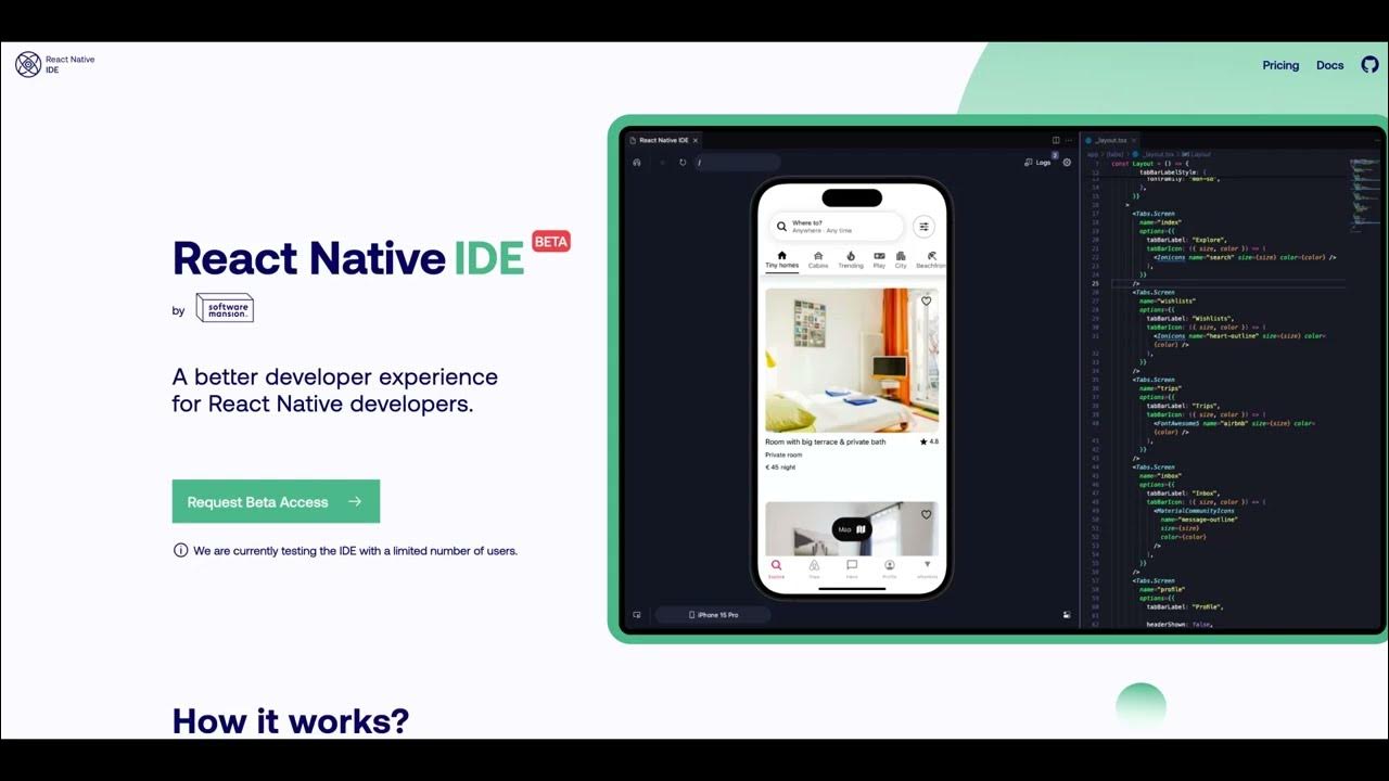 새로운 React Native IDE 소개 - YouTube