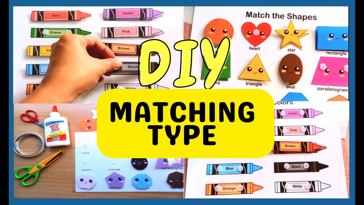 How to make matching type objects for kids/DIY/MomCyNerieVlog ...