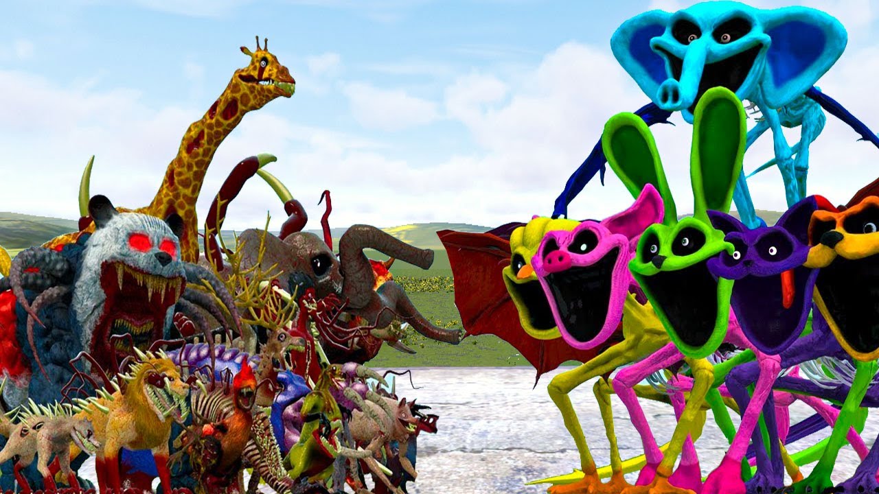 ALL DRAGON SMILING CRITTERS POPPY PLAYTIME CHAPTER 3 Vs ALL ZOOCHOSIS ...