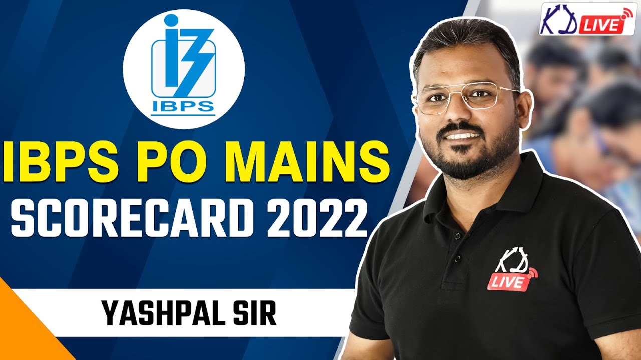 IBPS PO MAINS | SCORE CARD 2022 | BY YASHPAL SIR - YouTube